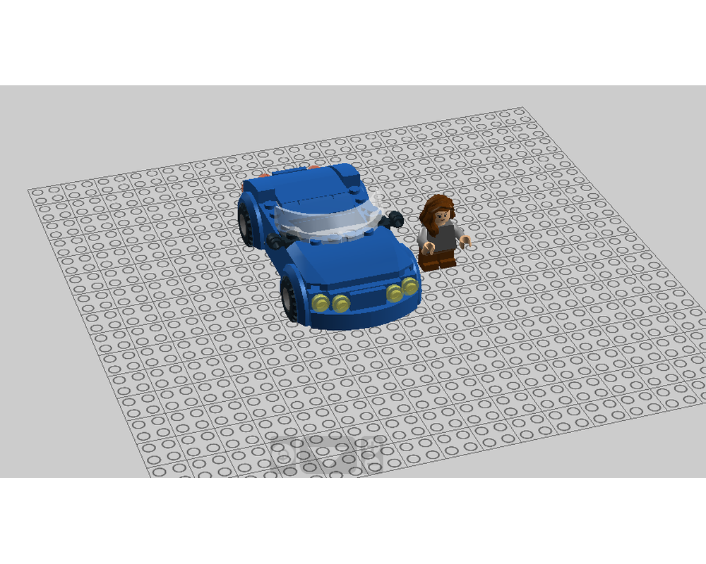 LEGO MOC Blue car! by Hippogirl | Rebrickable - Build with LEGO