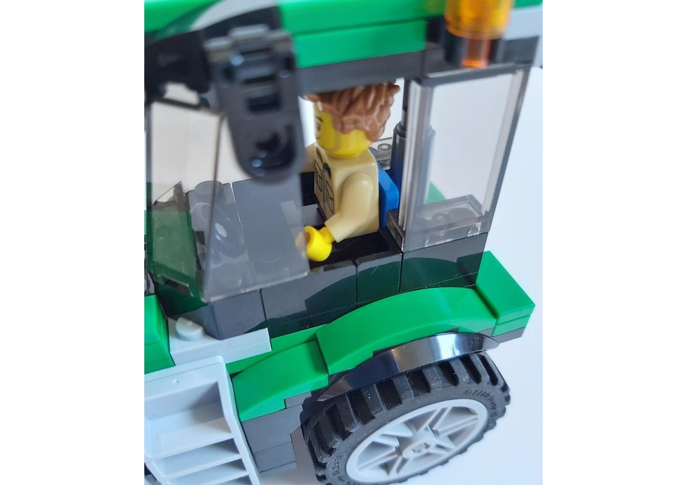 LEGO MOC Green Tractor with Trailer by l1anchu | Rebrickable - Build ...