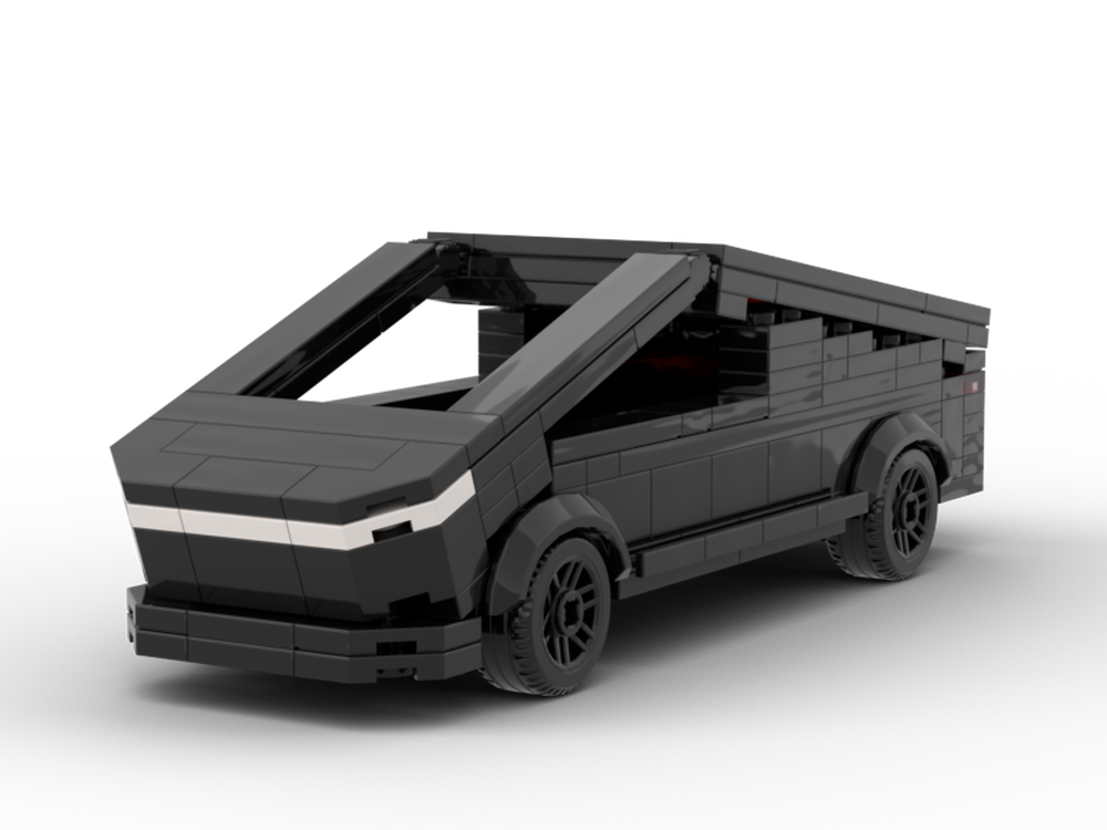 LEGO MOC black tesla cybertruck by farmbros | Rebrickable - Build with LEGO