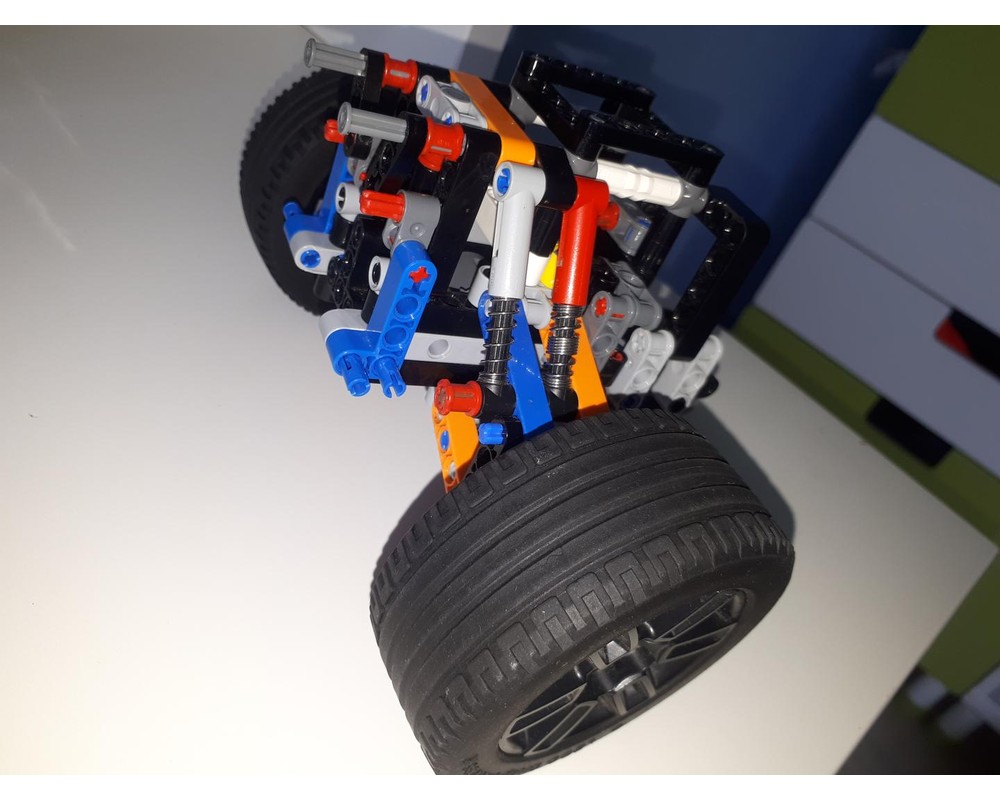 LEGO MOC Adjustable front suspension by Ata | Rebrickable - Build with LEGO