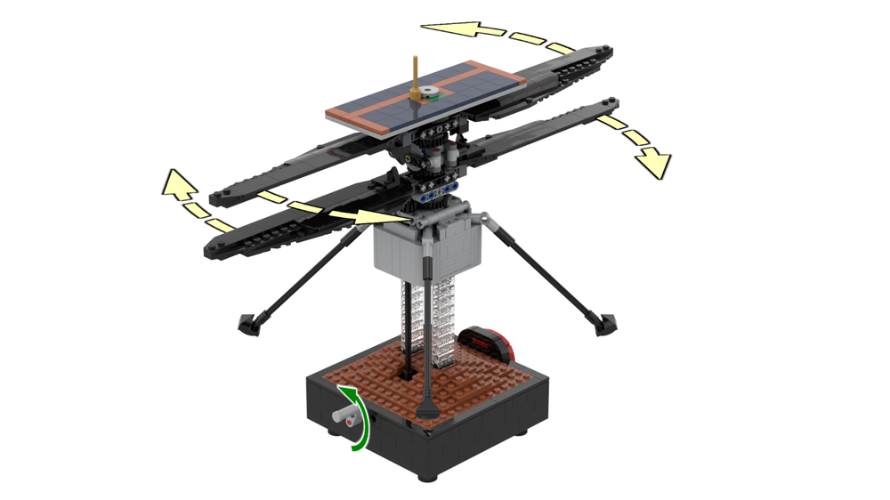 LEGO MOC NASA Mars Helicopter Ingenuity by Perijove | Rebrickable ...