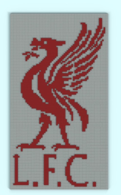 LEGO MOC Liverpool Mosaic by Mystery_Mosaics | Rebrickable - Build with ...