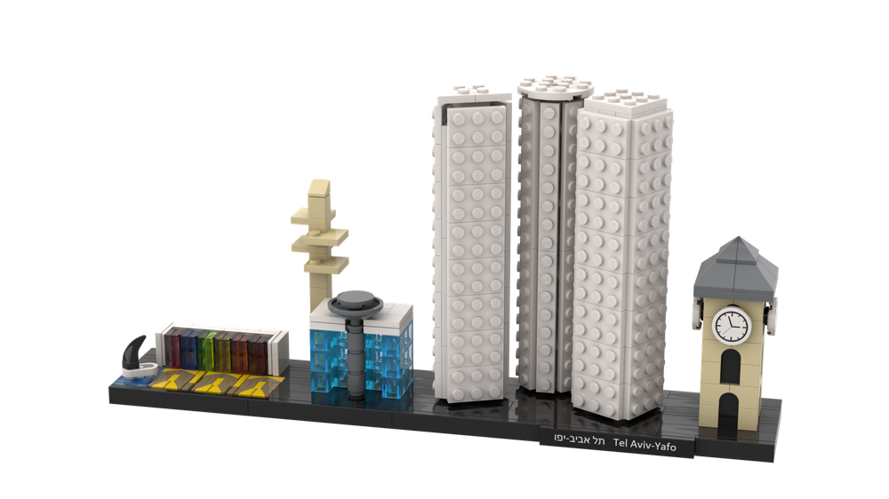 LEGO MOC Tel Aviv Skyline by reuvenk | Rebrickable - Build with LEGO