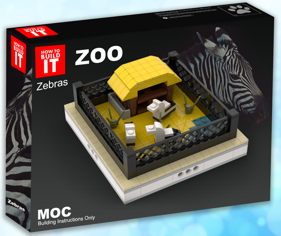 LEGO MOC Zebra | mini modular ZOO by gabizon | Rebrickable - Build with ...