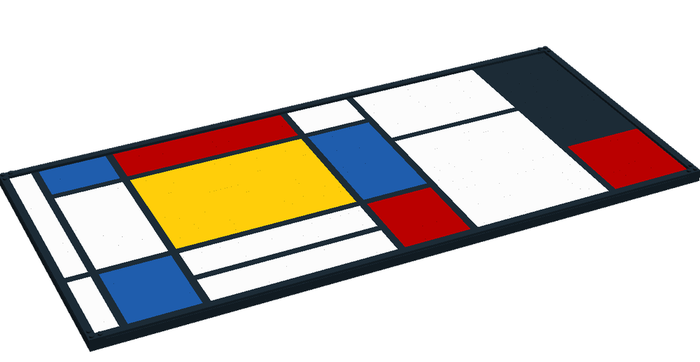 Lego Moc Abstract Art Version 4 By Adry Rebrickable Build With Lego