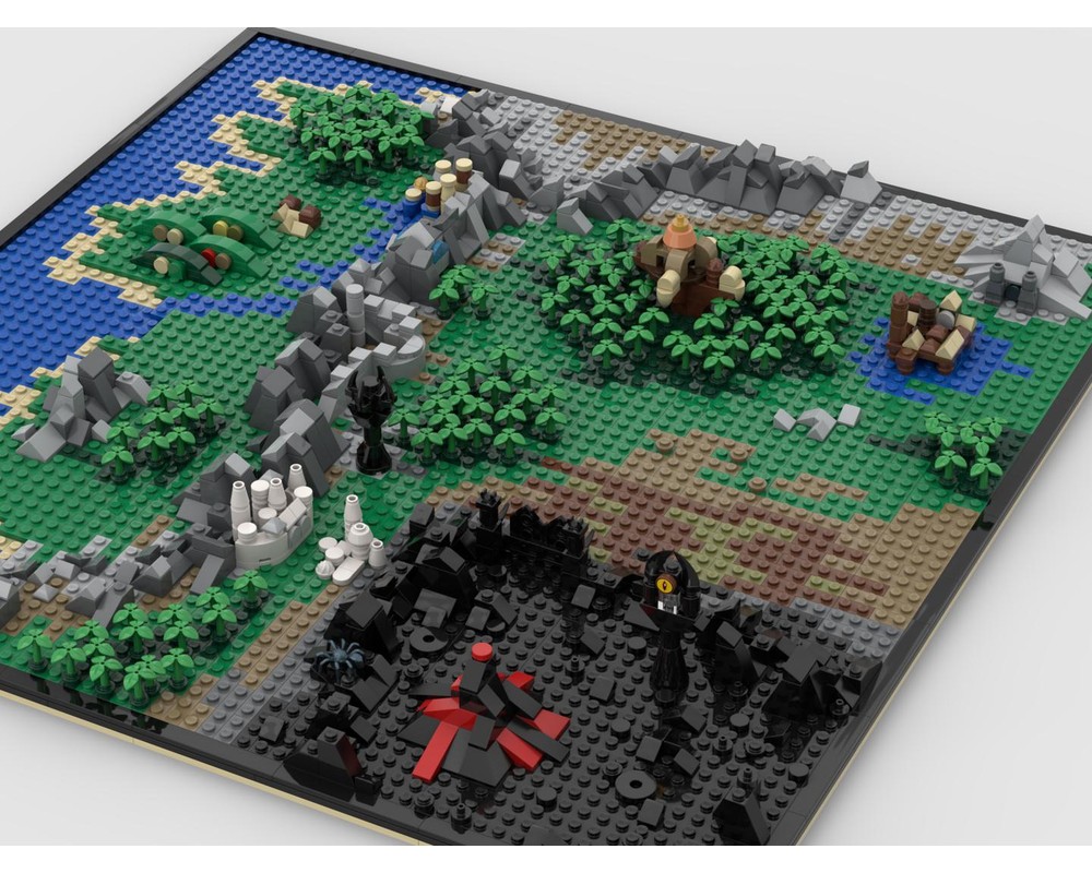 LEGO MOC Miniature Map of Middle Earth by Cosmo_irgendwas | Rebrickable ...