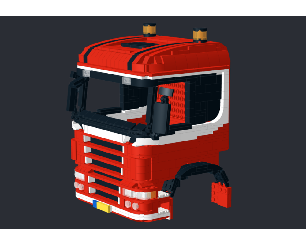 LEGO MOC Scania Highline cab by Pieter2000 | Rebrickable - Build with LEGO
