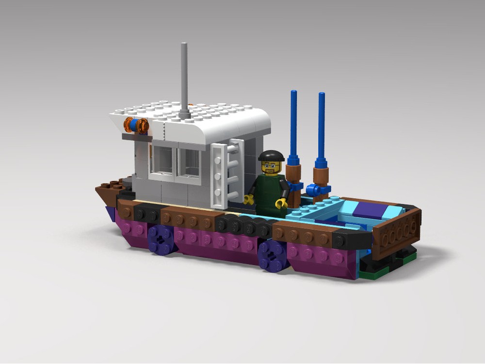 LEGO MOC 10698 Fisher Boat by Moe Brickman | Rebrickable - Build with LEGO