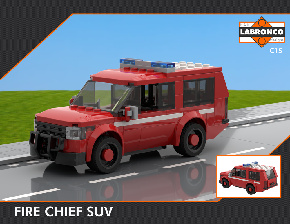 LEGO MOC C15 - Fire Chief SUV by Labronco Brick Designs | Rebrickable ...