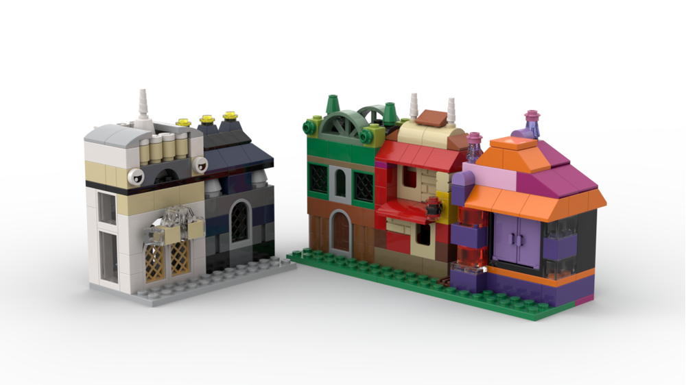 LEGO MOC 11004 Diagon Alley - Harry Potter by Lenarex | Rebrickable ...