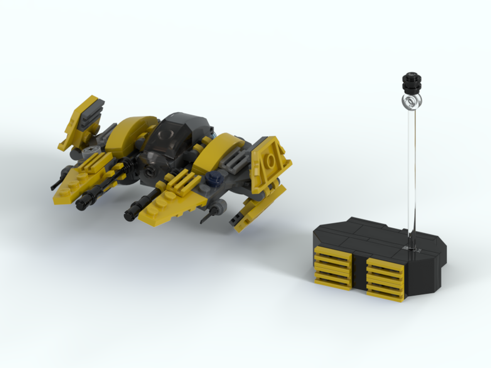 LEGO MOC Miniature Eta-2 Actis Class Jedi Interceptor|Anakin Colors by ...