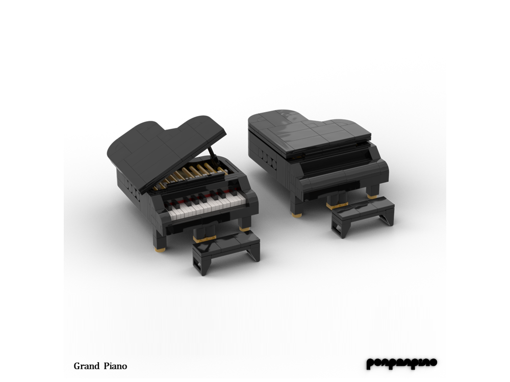LEGO MOC Grand Piano (LEGO 21323 Mini-figure scale) by PONPANPINO ...