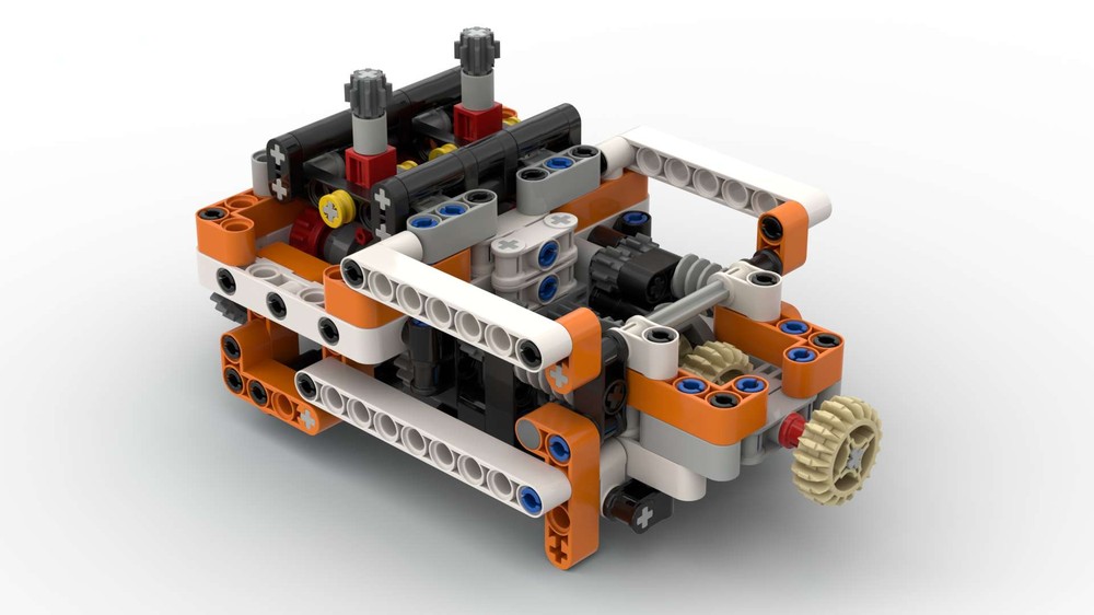 Lego Moc 8 Speed Geabox Using Just 2 Levers By Technicbrickpower