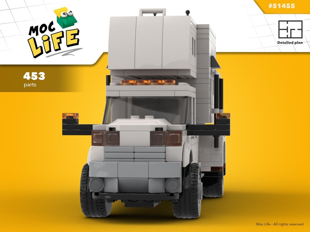 Lego Moc Ram 3500 With Camper By Moclife Rebrickable Build With Lego