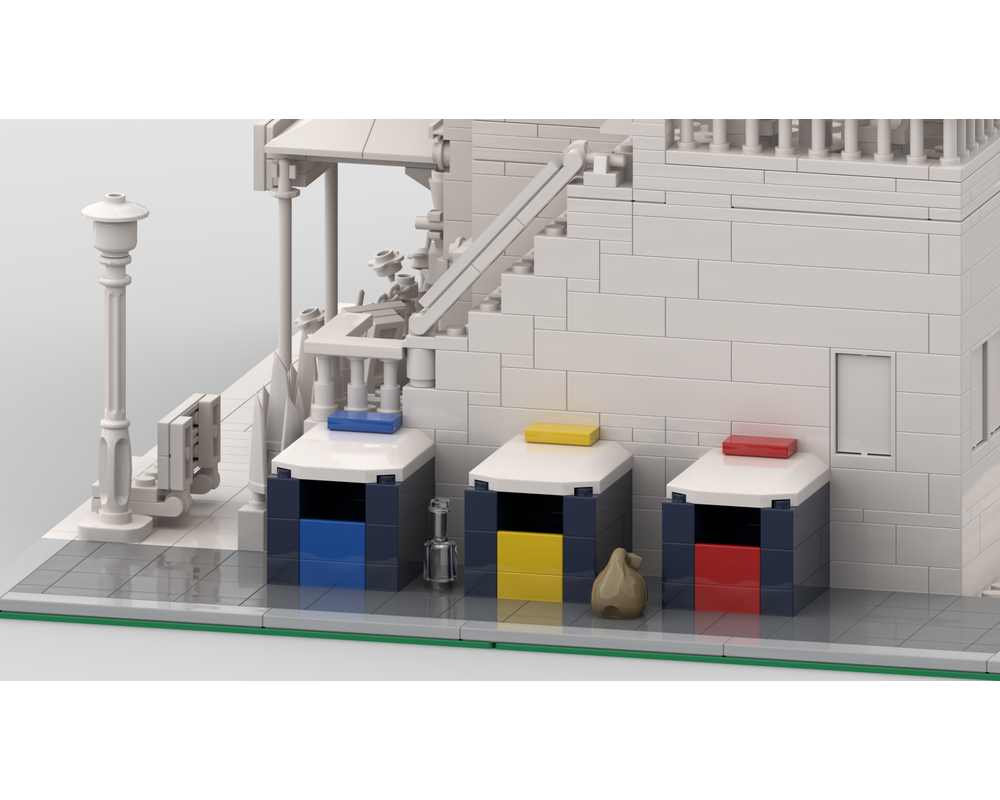 LEGO MOC Modular Recycling Containers I Turn every modular building ...