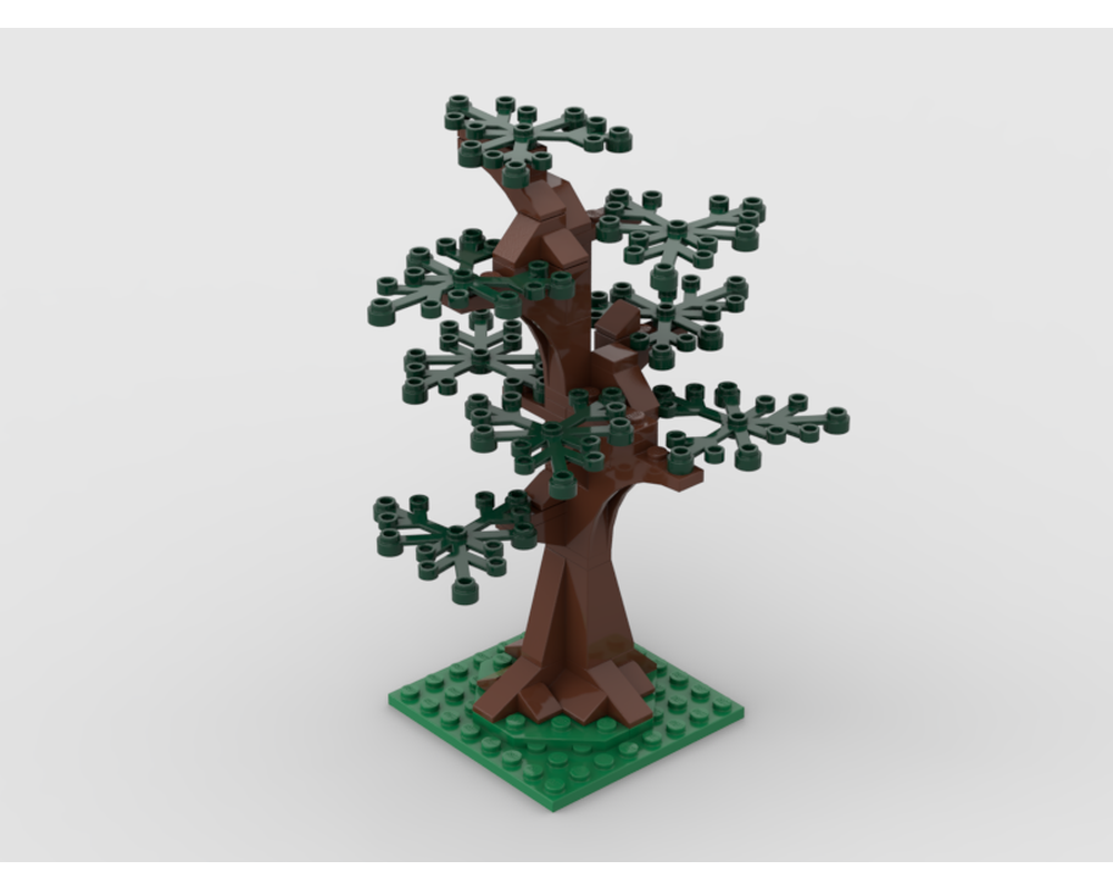 LEGO MOC Dark Green Forest Tree by SciFiBricks | Rebrickable - Build ...