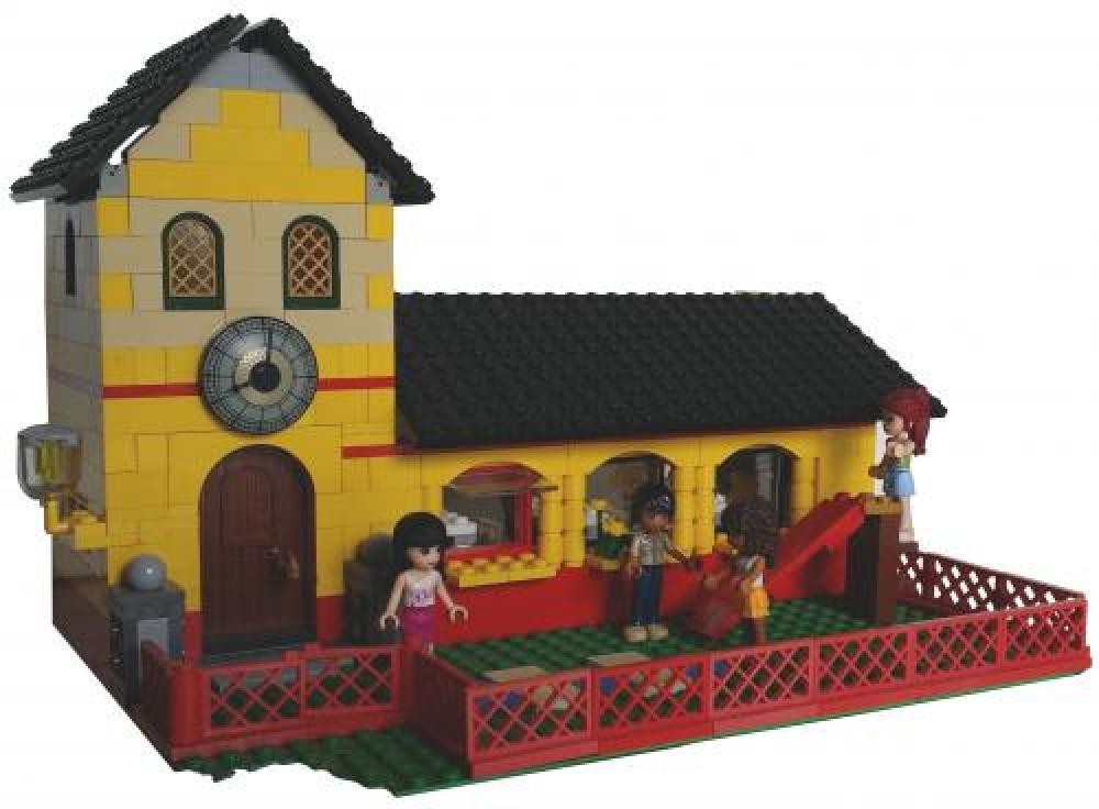 LEGO MOC Town school by Rotzooi | Rebrickable - Build with LEGO