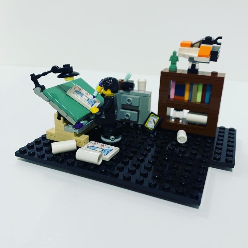 LEGO MOC Drafters Studio by EZ Craftsman | Rebrickable - Build with LEGO