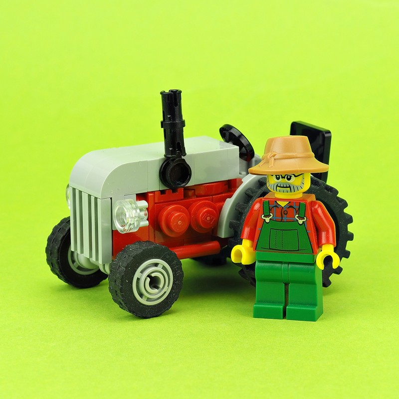 LEGO MOC Tiny Tractor with trailer by De_Marco | Rebrickable - Build ...