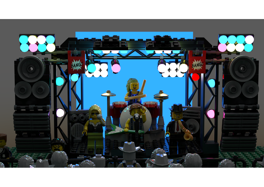 LEGO MOC Rock Concert Stage by Brick.Mocman | Rebrickable - Build with LEGO