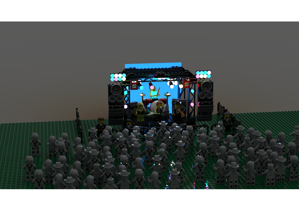 LEGO MOC Rock Concert Stage by Brick.Mocman | Rebrickable - Build with LEGO