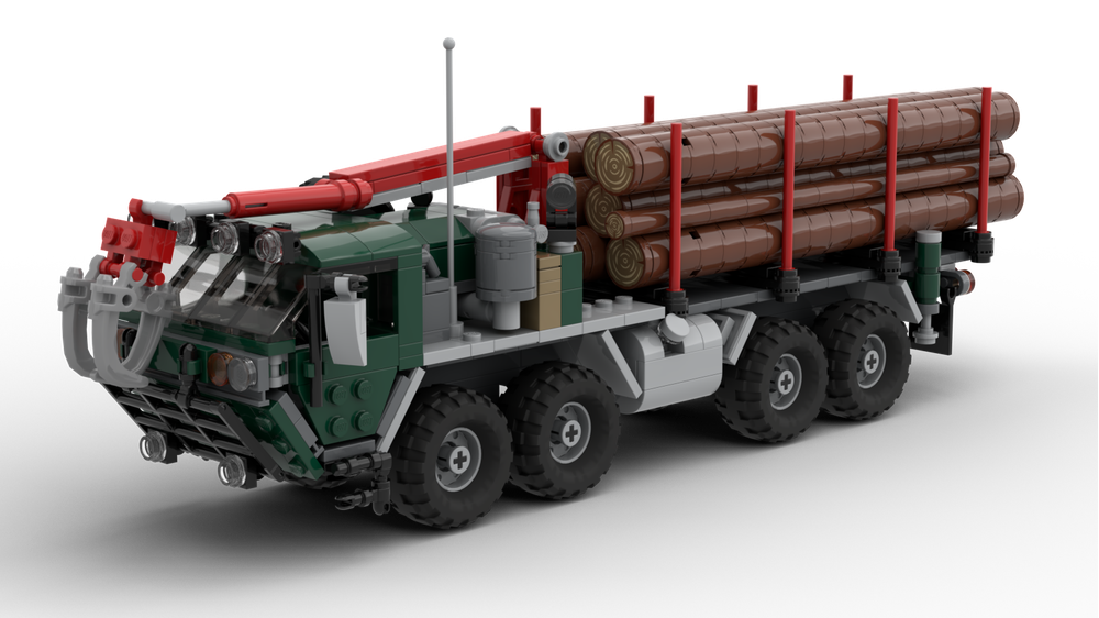LEGO MOC M985 HEMTT Log Truck by Yellow.LXF | Rebrickable - Build with LEGO