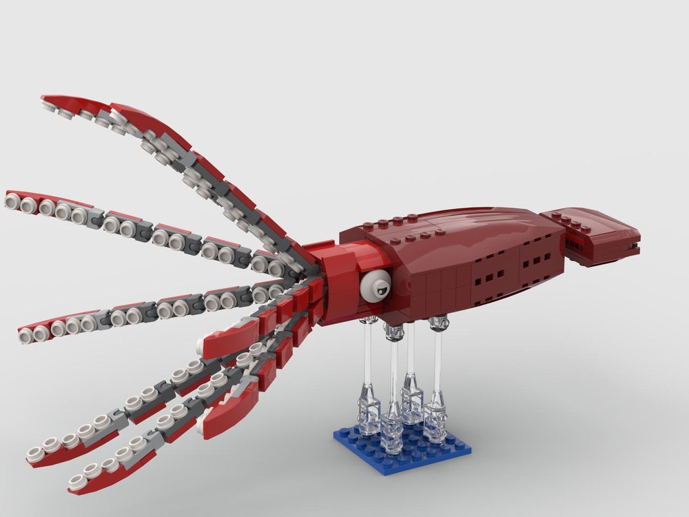 Lego Moc Giant Squid By Roket Rebrickable Build With Lego