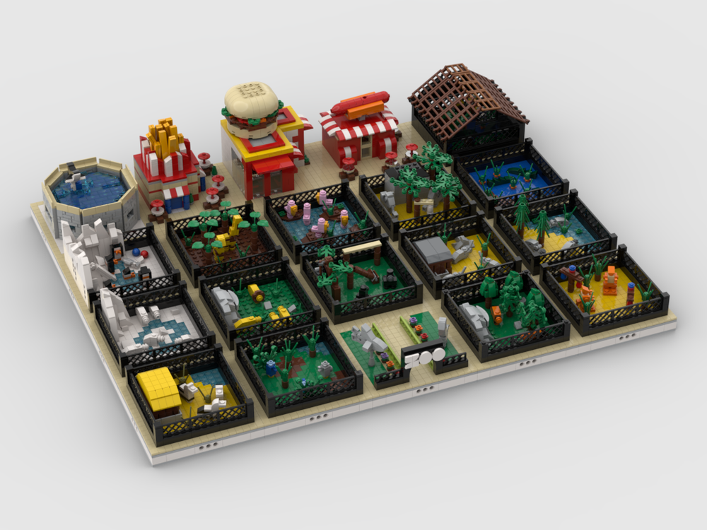 LEGO MOC Modular ZOO | Build from 20 MOCs by gabizon | Rebrickable ...