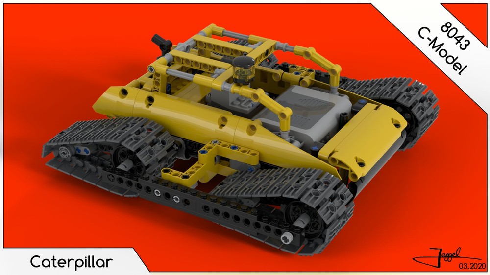 LEGO MOC LEGO 8043 Caterpillar C-Model by Jaggel | Rebrickable - Build ...