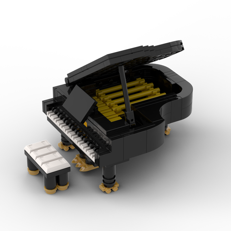 LEGO MOC Micro Grand Piano by neroz | Rebrickable - Build with LEGO
