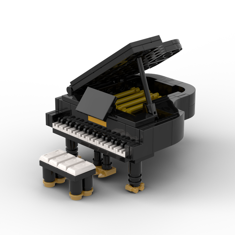 LEGO MOC Micro Grand Piano by neroz | Rebrickable - Build with LEGO