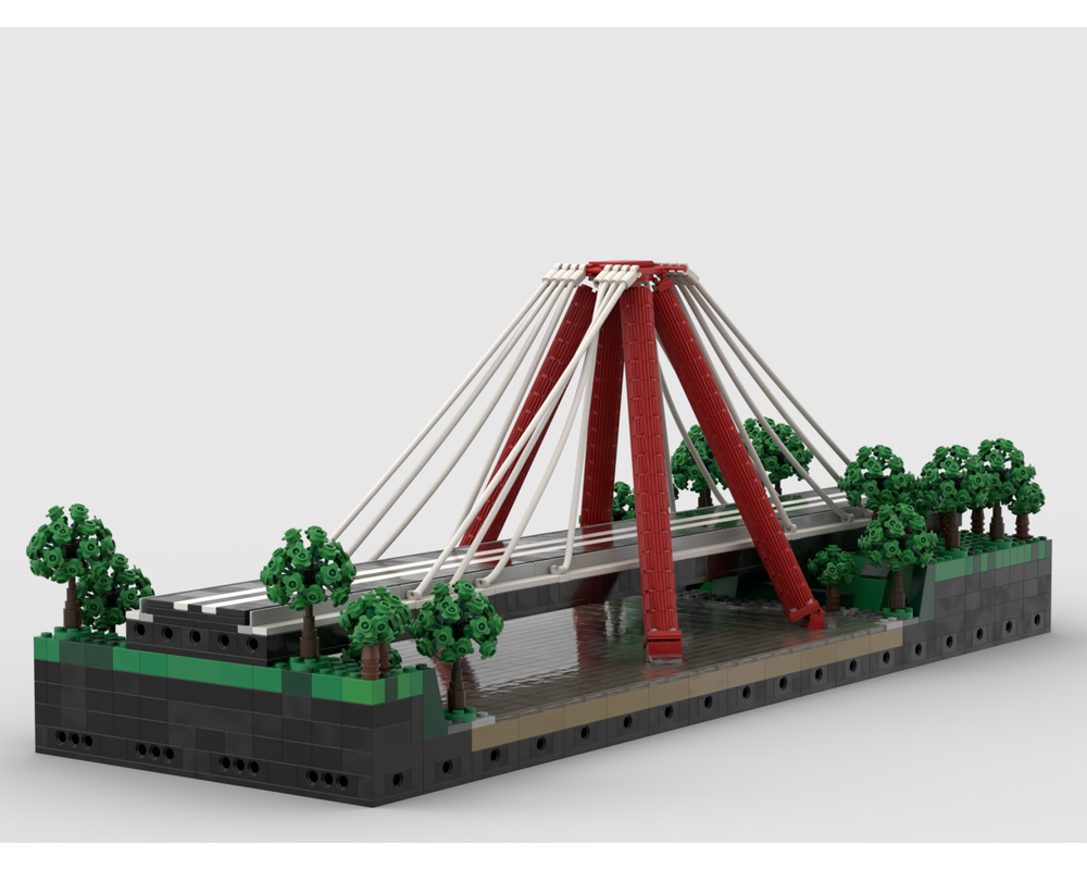 LEGO MOC Robert N. Stewart Bridge at 1/200th Scale by FunnyTacoBunny ...