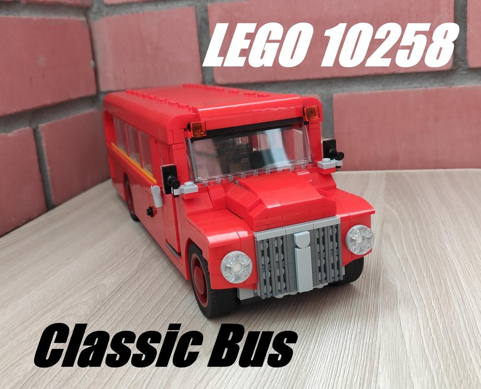 LEGO MOC 10258 Classic Bus by Kirvet | Rebrickable - Build with LEGO