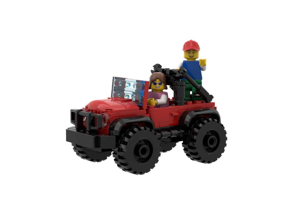 LEGO MOC Jeep 4x4 Offroader by marcoe14 | Rebrickable - Build with LEGO