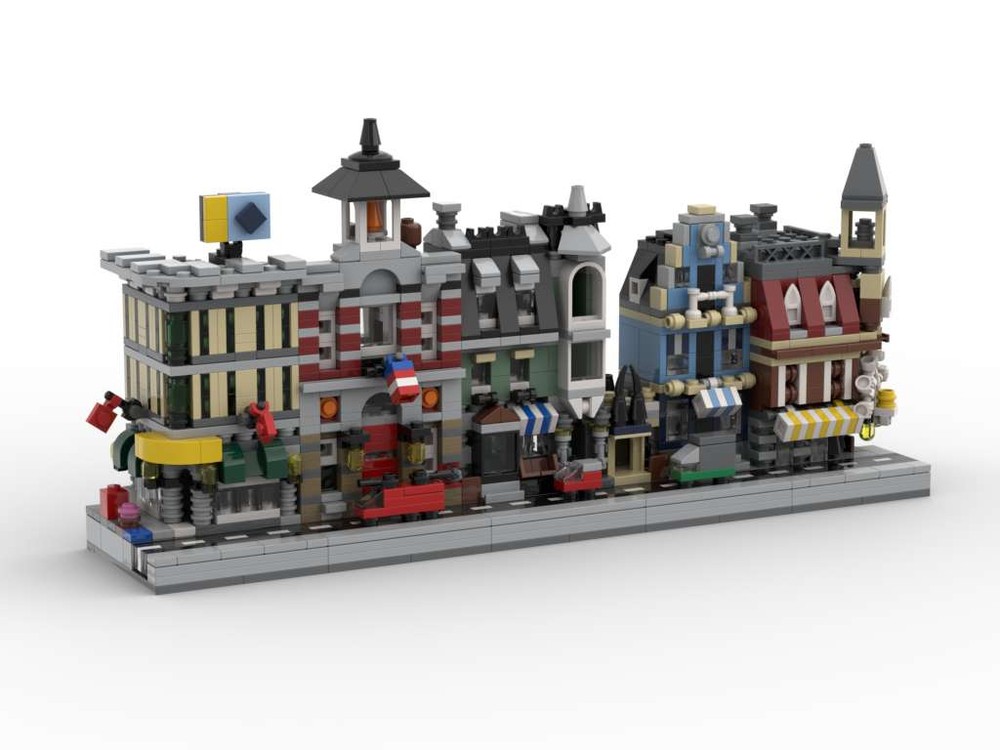 LEGO MOC Mini modular street - 10230 Modified by Tavernellos ...