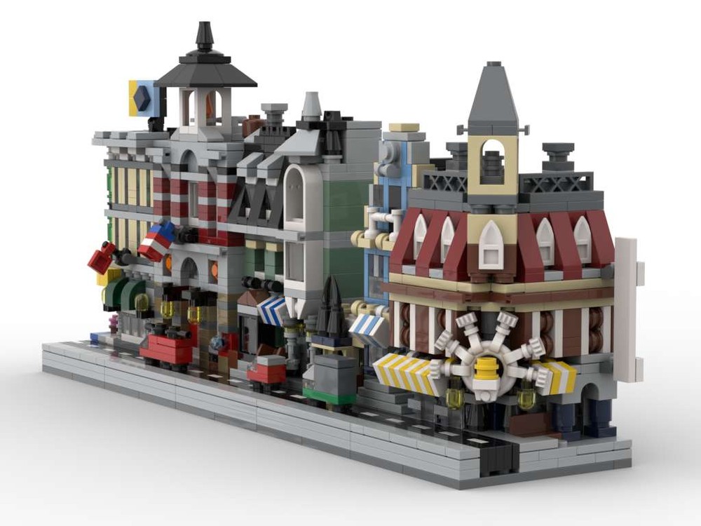 LEGO MOC Mini modular street - 10230 Modified by Tavernellos ...