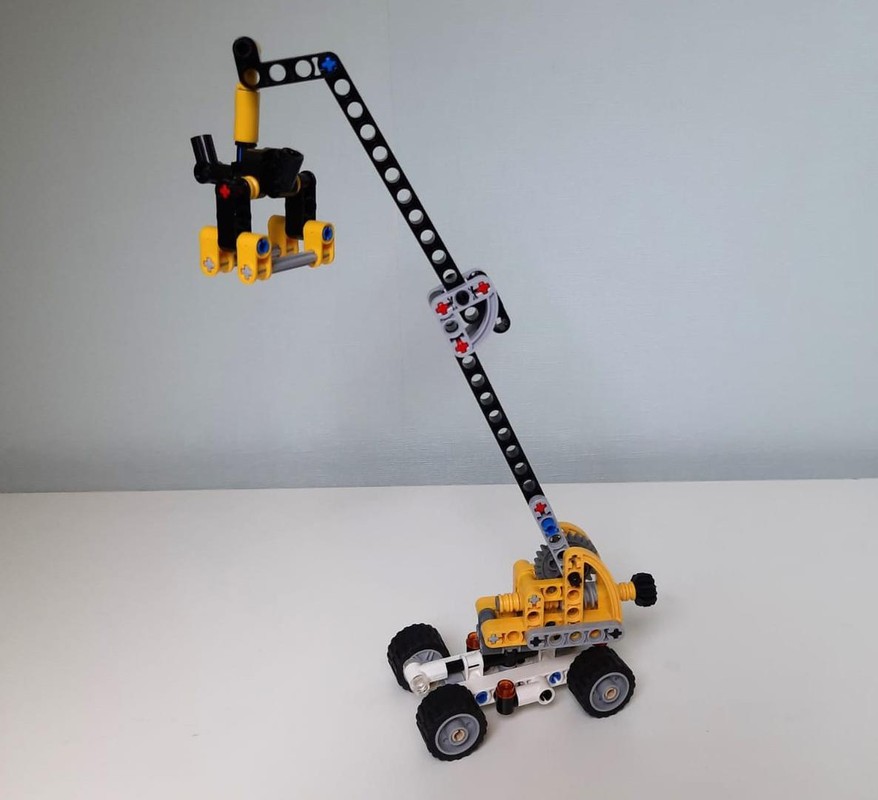 Lego Moc Telescopic Rough Terrain Crane By Qcdc Rebrickable Build
