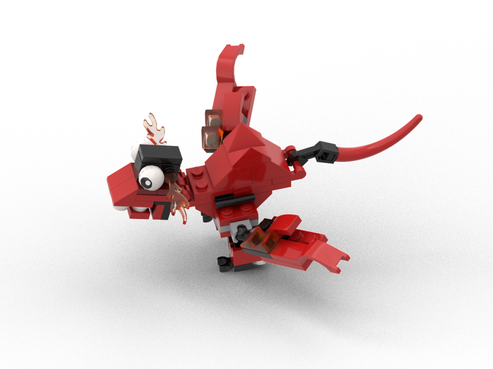 LEGO MOC Red Dragon (41530) by BriXperiMent | Rebrickable - Build with LEGO