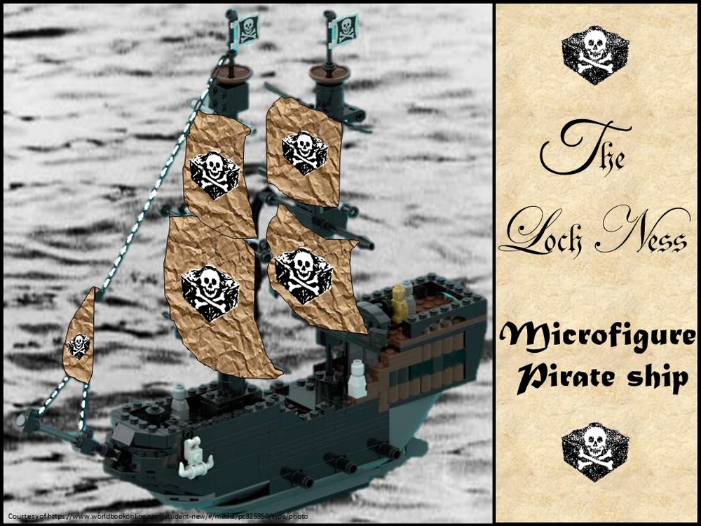 Lego Moc The Loch Ness Microfigure Pirate Ship By Nilsson Lego