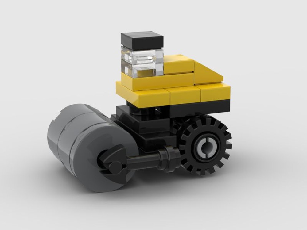 Lego Moc Mini Road Roller By Boerde Bricker Rebrickable Build With Lego