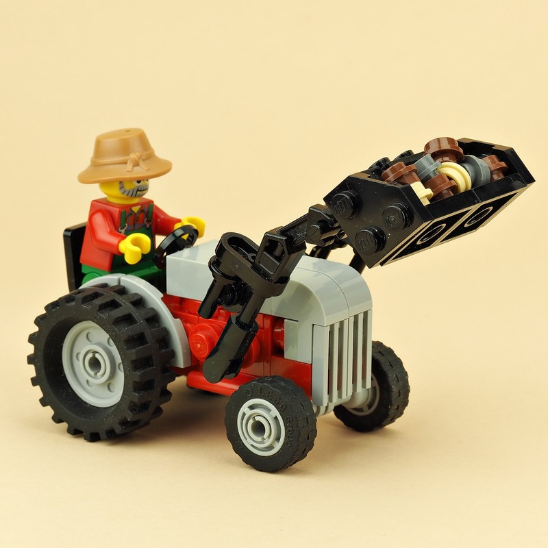 LEGO MOC Tiny Tractor with Front Loader by De_Marco | Rebrickable ...