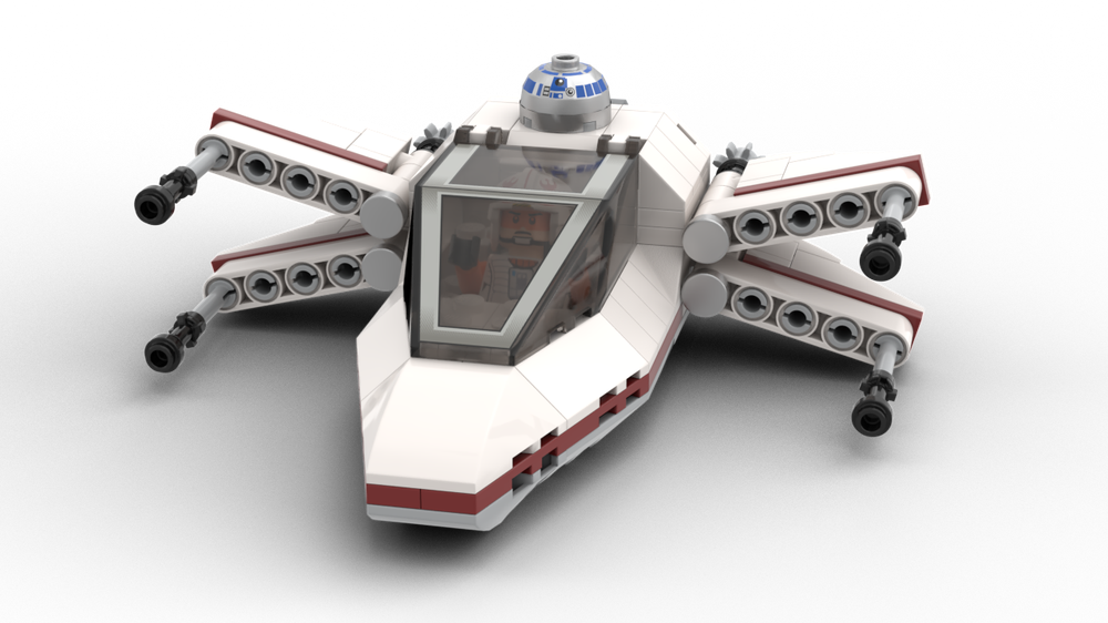Lego Moc Chibi X Wing Fighter By Rocketchara Rebrickable Build With