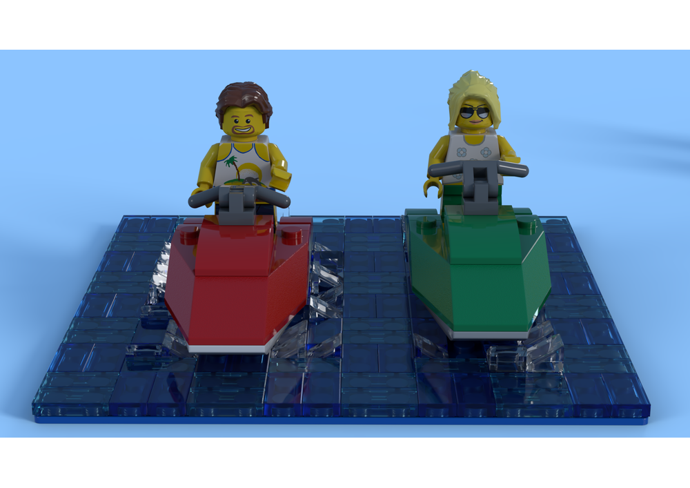 LEGO MOC Jetski / Waverider - Set of Two (FREE) by Brick.Mocman ...