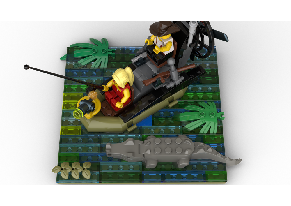 LEGO MOC Swamp Fan Boat - Small Sized by Brick.Mocman | Rebrickable ...