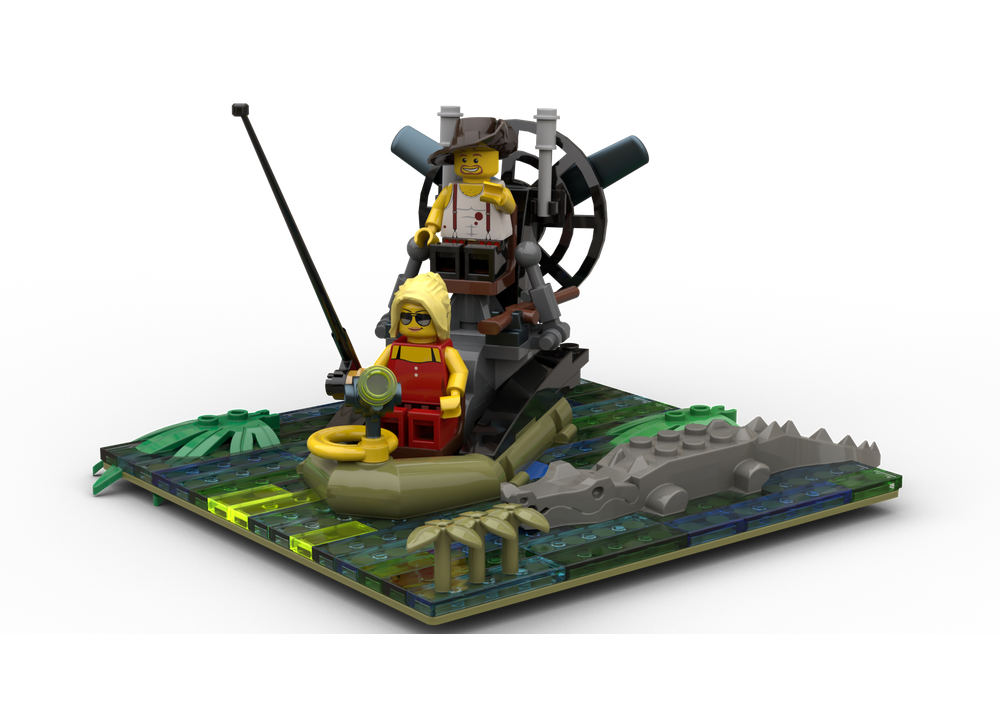 LEGO MOC Swamp Fan Boat - Small Sized by Brick.Mocman | Rebrickable ...