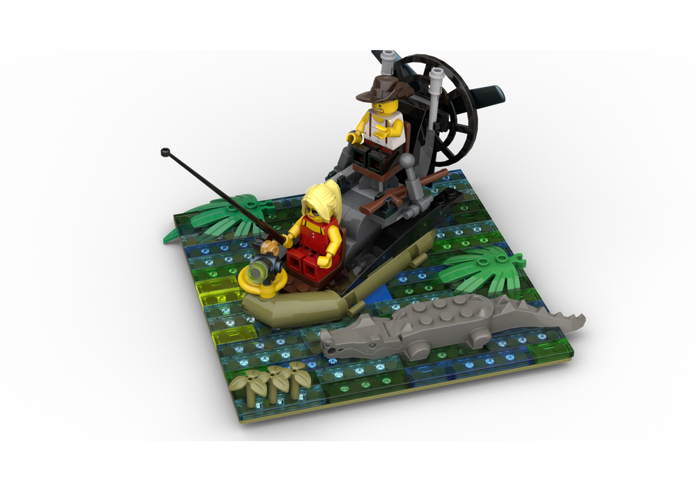 LEGO MOC Swamp Fan Boat - Small Sized by Brick.Mocman | Rebrickable ...