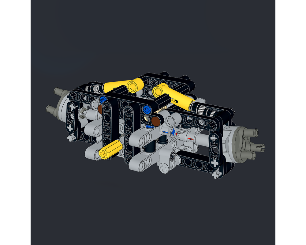LEGO MOC back axle for "drift" by fuwlz | Rebrickable - Build with LEGO