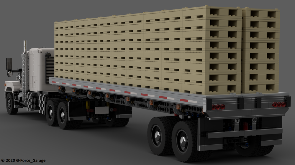 LEGO MOC American-Style Flatbed Trailer by G-Force_Garage | Rebrickable ...