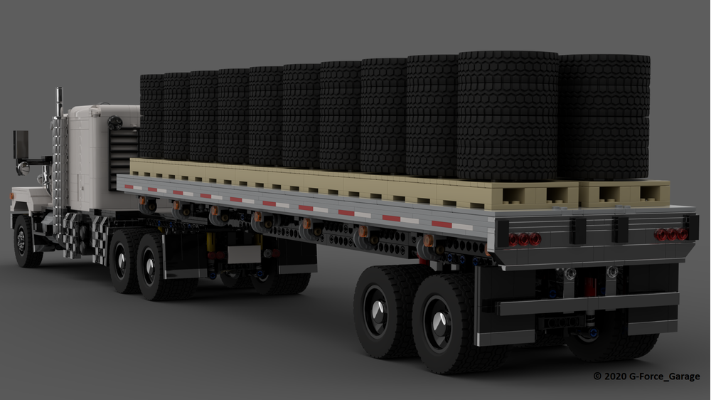 LEGO MOC American-Style Flatbed Trailer by G-Force_Garage | Rebrickable ...