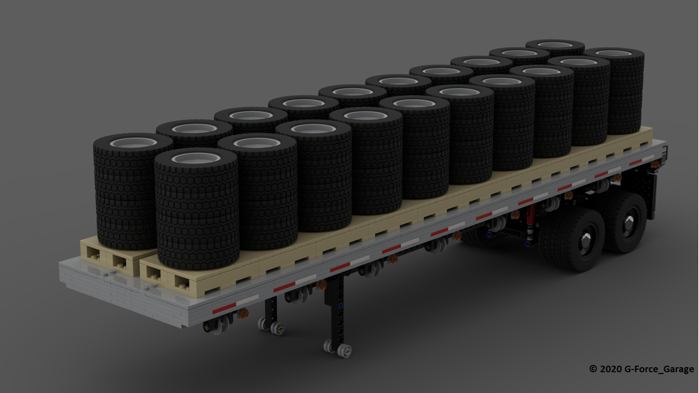 LEGO MOC American-Style Flatbed Trailer by G-Force_Garage | Rebrickable ...